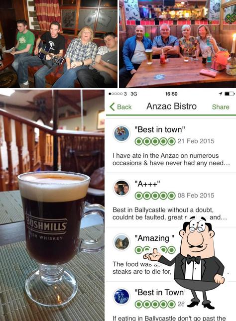ANZAC BAR, RESTAURANT & OFF SALES, Ballycastle - Restaurant menu ...