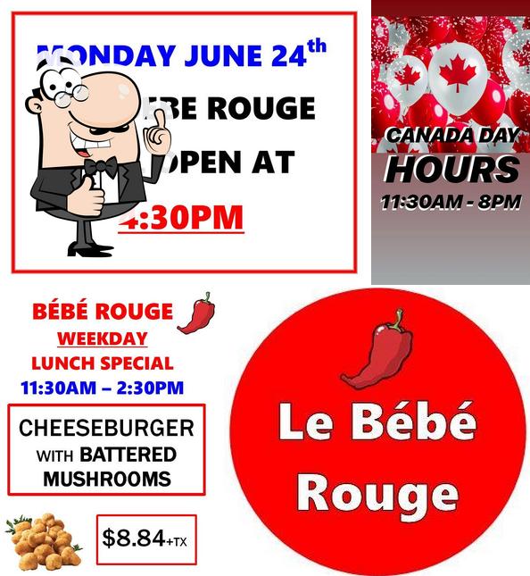 Le Bebe Rouge Restaurant, 30075 59 Pth in Canada - Restaurant menu and ...