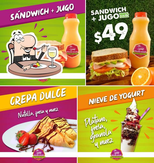Rolling Roller - Nieve de yogurt, crepas, jugos y sandwiches, Guadalupe ...