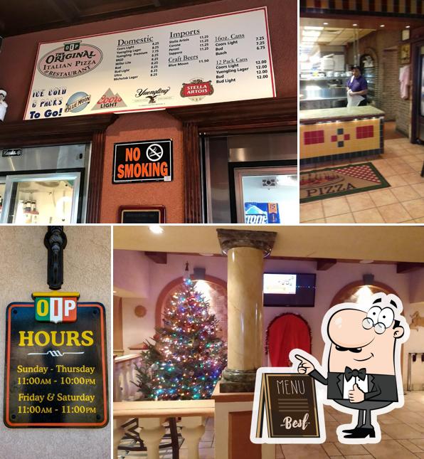 The Original Italian Pizza & Restaurant in Shamokin - Restaurant menu ...