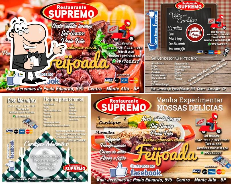Restaurante Supremo, Monte Alto - Menu do restaurante, preços e opiniões