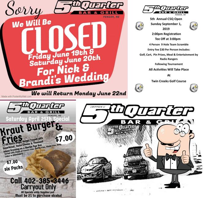 Crippen's 5th Quarter Bar & Grill, Pender - Restaurant menu, prices and ...