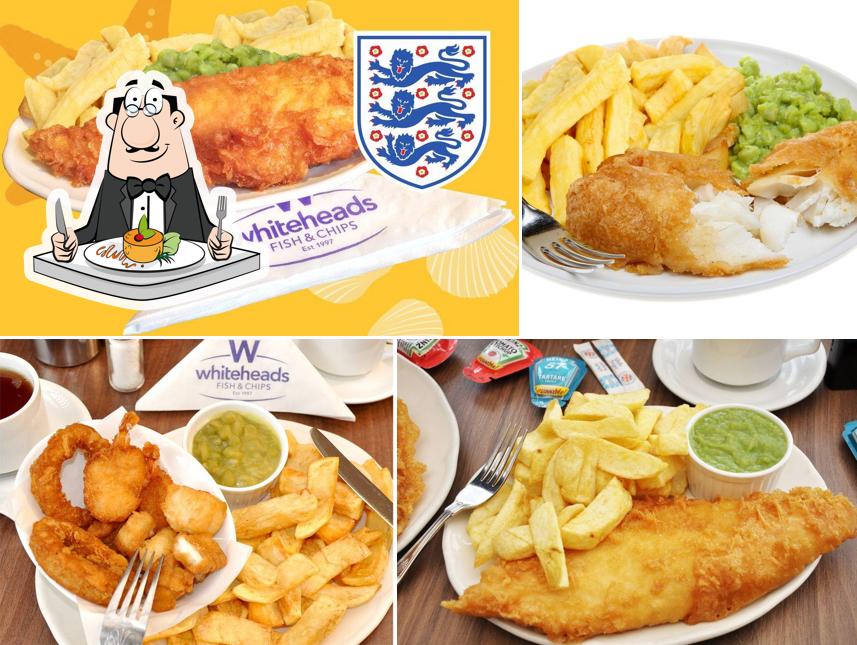 Menu of Whiteheads Fish and Chips Ltd restaurant, Hornsea - reviews and ...