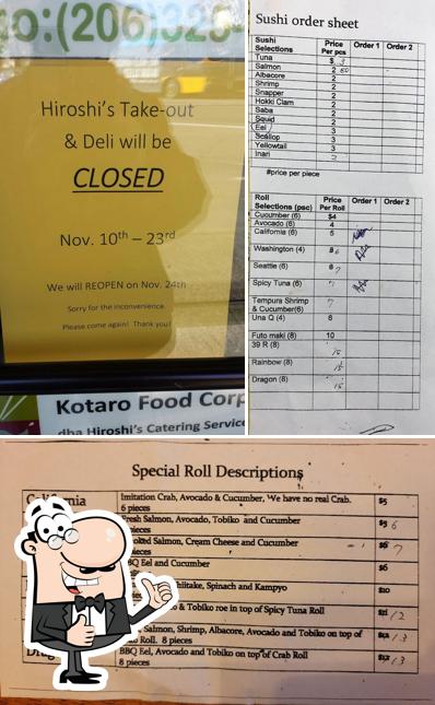 Hiroshi's, 2521 15th Ave S in Seattle - Restaurant menu and reviews