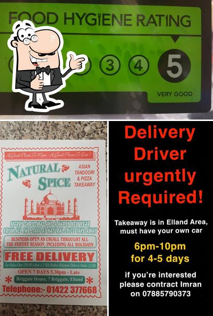 Natural Spice in Elland - Restaurant menu and reviews