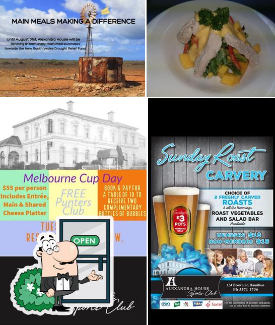 Alexandra House Sports Club, Hamilton - Restaurant menu, prices and reviews