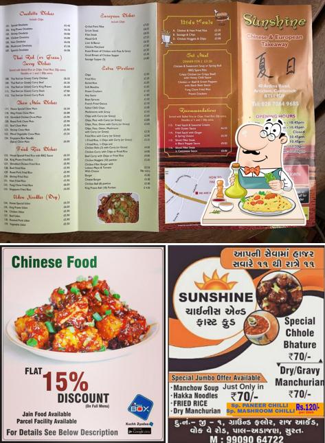 Sunshine Chinese Food, Castlerock - Restaurant menu, prices and reviews
