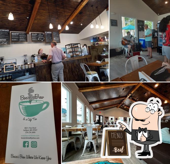 Boozer S Brew And A Cafe Too Tegarden Gulfport Restaurant Menu