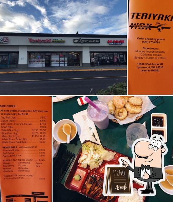 Teriyaki Wok Express, 18500 33rd Ave W B in Lynnwood - Restaurant menu ...