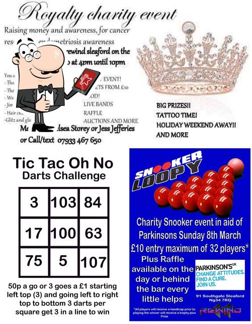 Rewind Sports Bar, Sleaford - Restaurant menu, prices and reviews