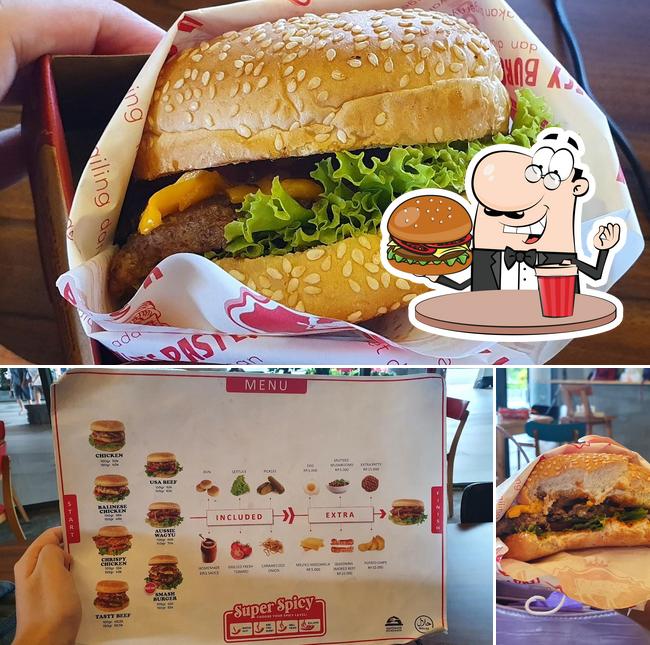 Burger Kalap Lagoon Avenue Mall Sungkono restaurant, Surabaya ...