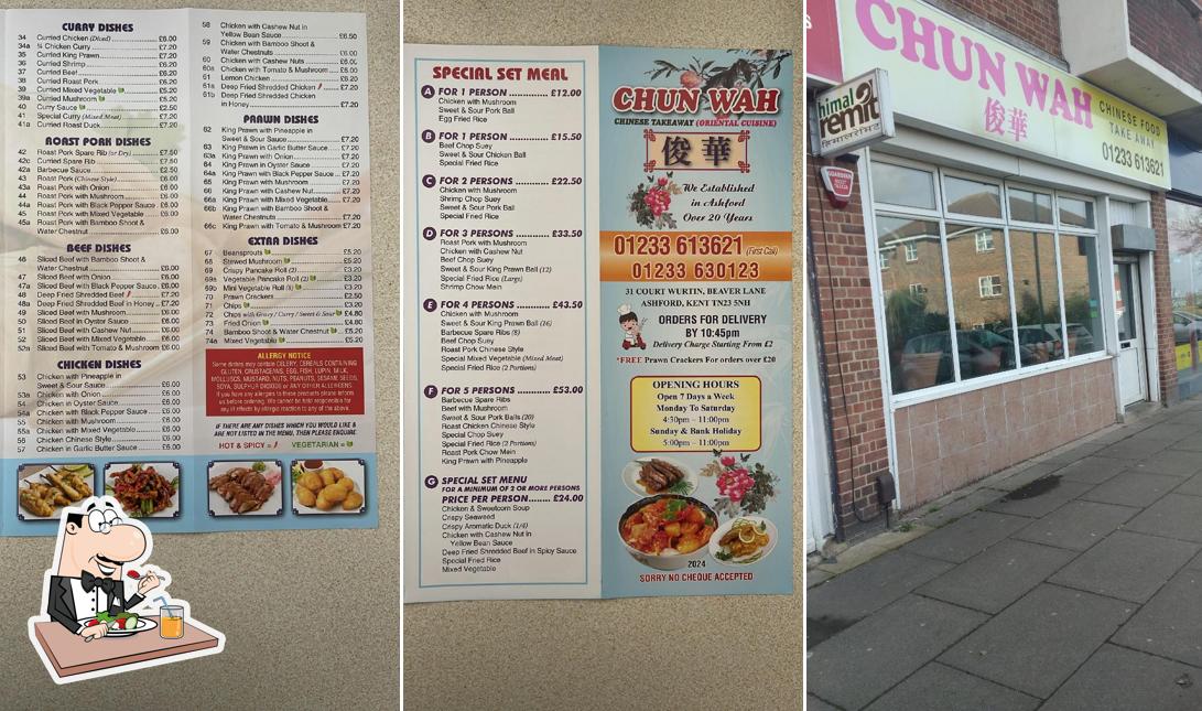 Chun Wah, Ashford - Restaurant menu, prices and reviews