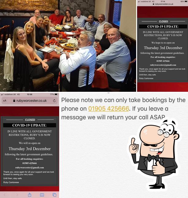 Ruby in Worcester - Restaurant menu and reviews