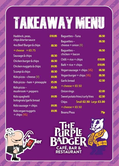 The Purple Badger in Llanelli - Restaurant menu and reviews