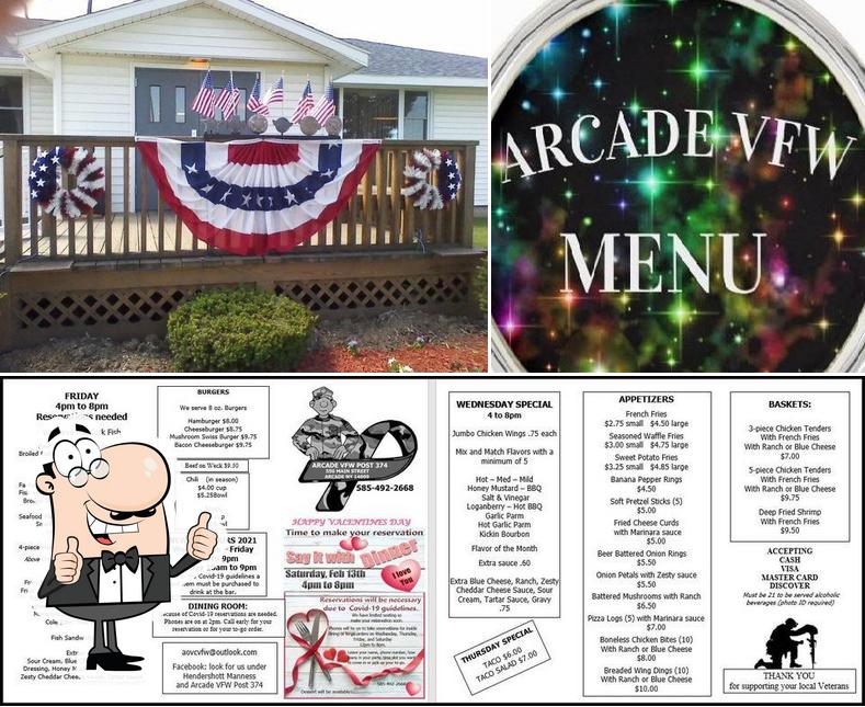 Menu, Arcade - Restaurant menu, prices and reviews