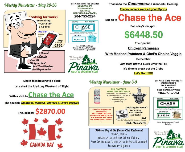Pinawa Golf Club Restaurant in Pinawa - Restaurant menu and reviews