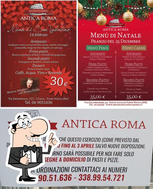 Ristorante Antica Roma, Santa Lucia, Via Palombarese - Restaurant menu ...