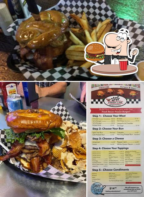 Finish Line Burgers & Brew, Velva - Restaurant menu, prices and reviews