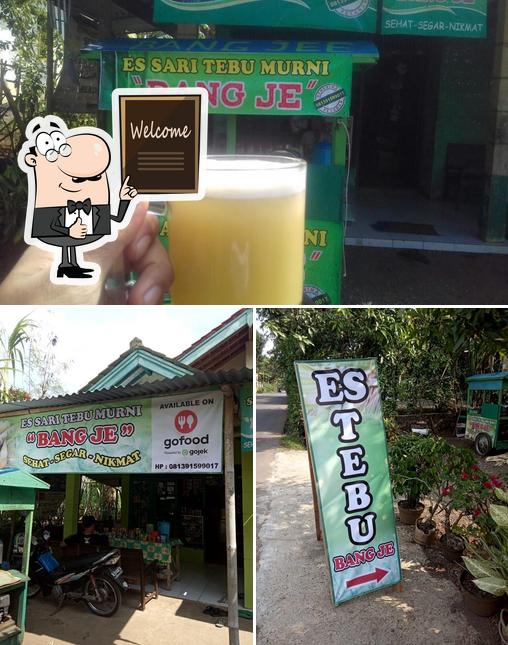 Es Sari Tebu Murni " BANG JE " cafe, Sokaraja Kulon - Restaurant menu ...