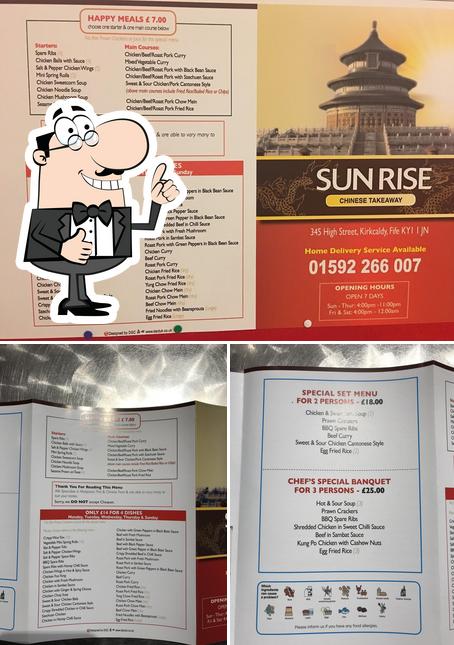 Sunlight Chinese Takeaway in Kirkcaldy - Restaurant menu and reviews