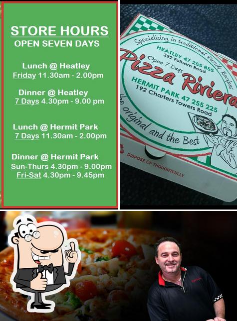 Pizza Riviera Hermit Park, Hermit Park - Restaurant menu, prices and ...