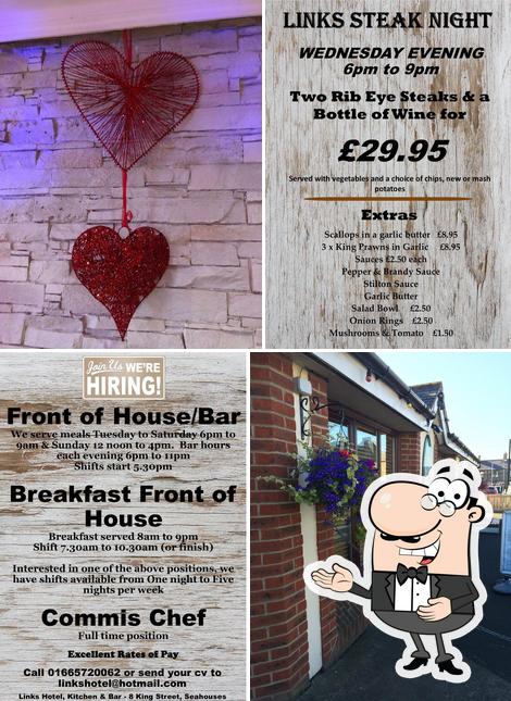 Menu of Links Kitchen & Bar, Seahouses - reviews and ratings