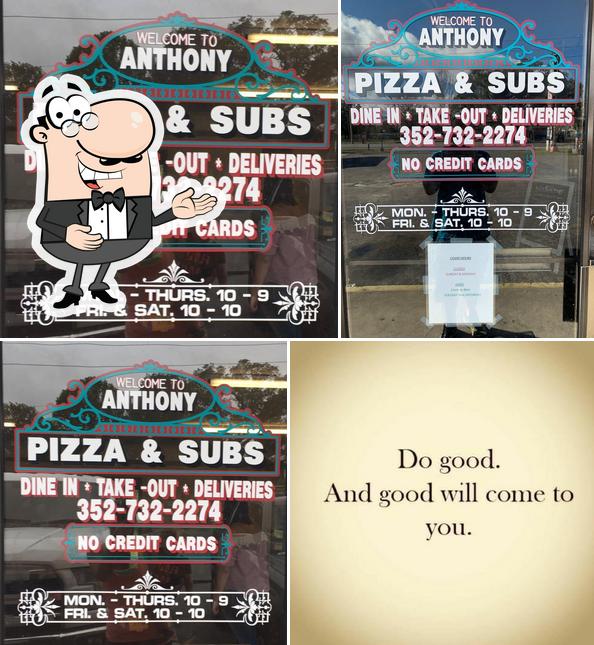 Anthony's Pizza & Subs in Anthony - Restaurant menu and reviews