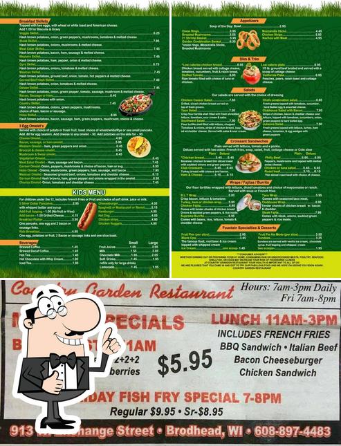 Country Garden Restaurant, Brodhead - Restaurant menu, prices and reviews