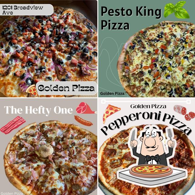 Golden Pizza, 1201 Broadview Ave in Toronto - Restaurant menu and reviews