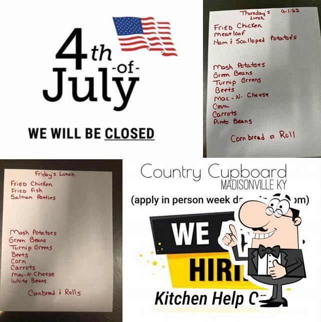 Country Cupboard, Madisonville - Restaurant menu, prices and reviews