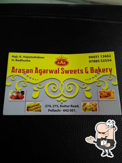 ARASAN AGARWAL SWEETS & BAKERY, Pollachi - Restaurant reviews