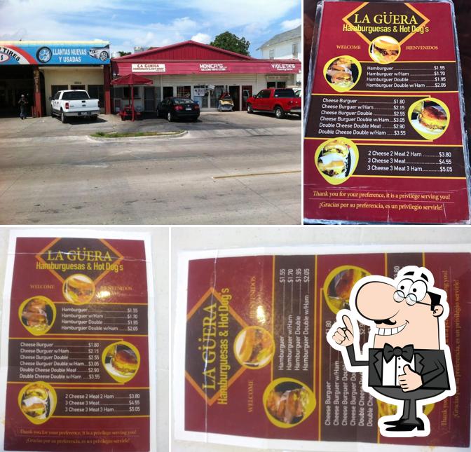 La Güera Hamburgers, 1904 E 13th St in Brownsville - Restaurant menu ...