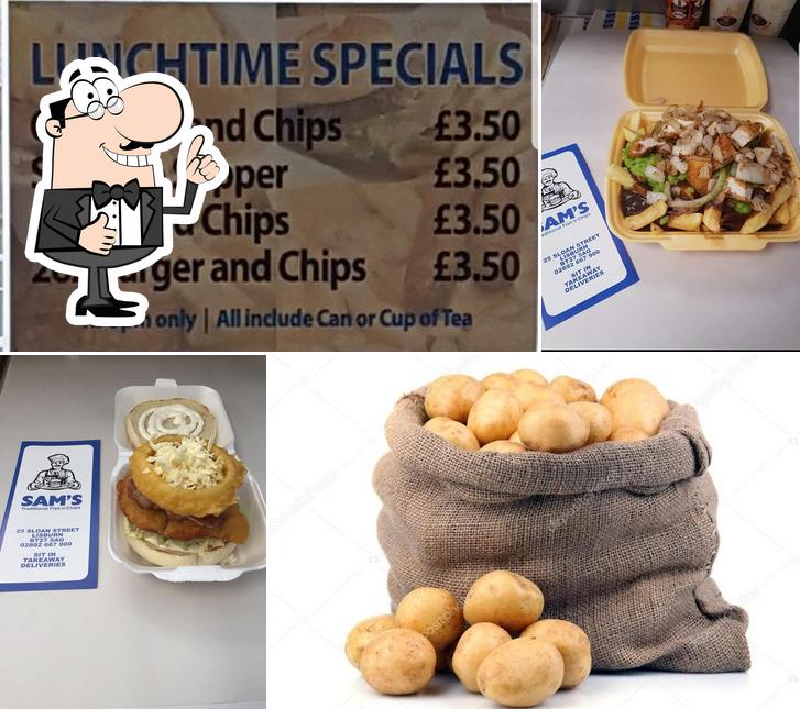 Comida rápida Sam's Fish & Chips, Lisburn - Carta del restaurante y ...