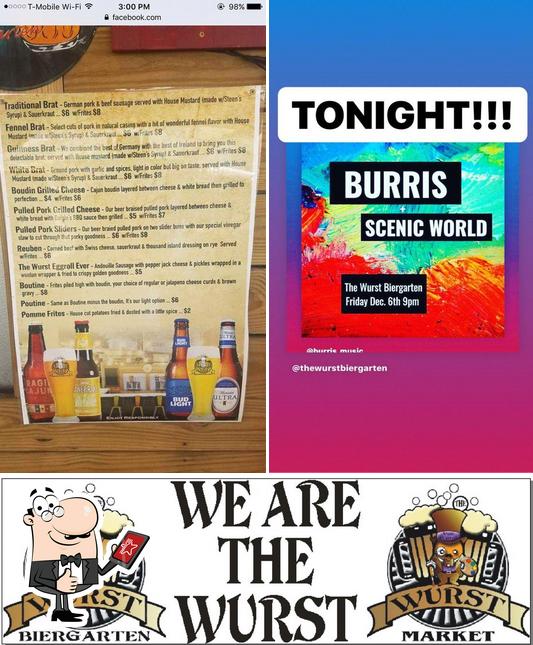 The Wurst Biergarten, Lafayette - Restaurant menu, prices and reviews