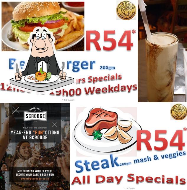 Scrooge Sports & Grill Rock Cottage, Roodepoort - Restaurant menu ...