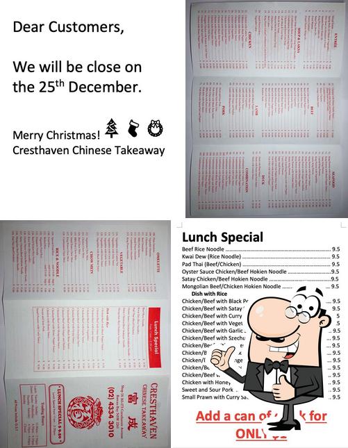Cresthaven Takeaway & Deli in Bateau Bay - Restaurant menu and reviews