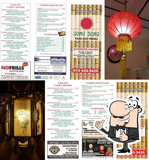Dong Seng Chinese Food Take Out, Embrun - Restaurant menu, prices and ...
