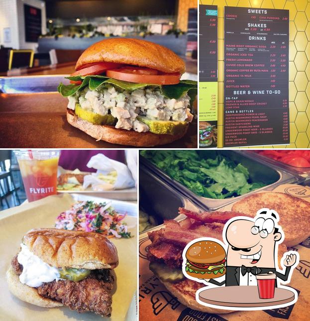 Flyrite Chicken Sandwiches, 2129 E 7th St in Austin - Restaurant menu ...