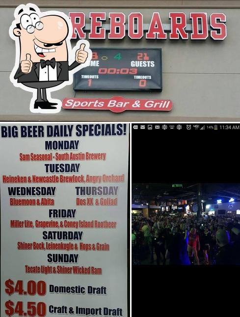 Scoreboards Sports Bar & Grill, Houston - Restaurant menu, prices and ...