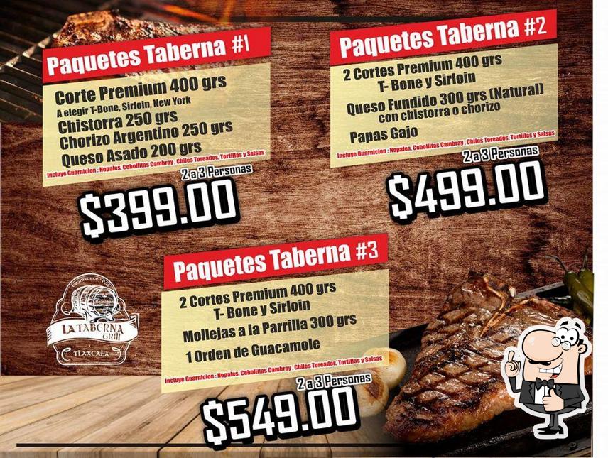 LA TABERNA GRILL & BAR TLAXCALA, San Buenaventura Atempan - Menú del ...