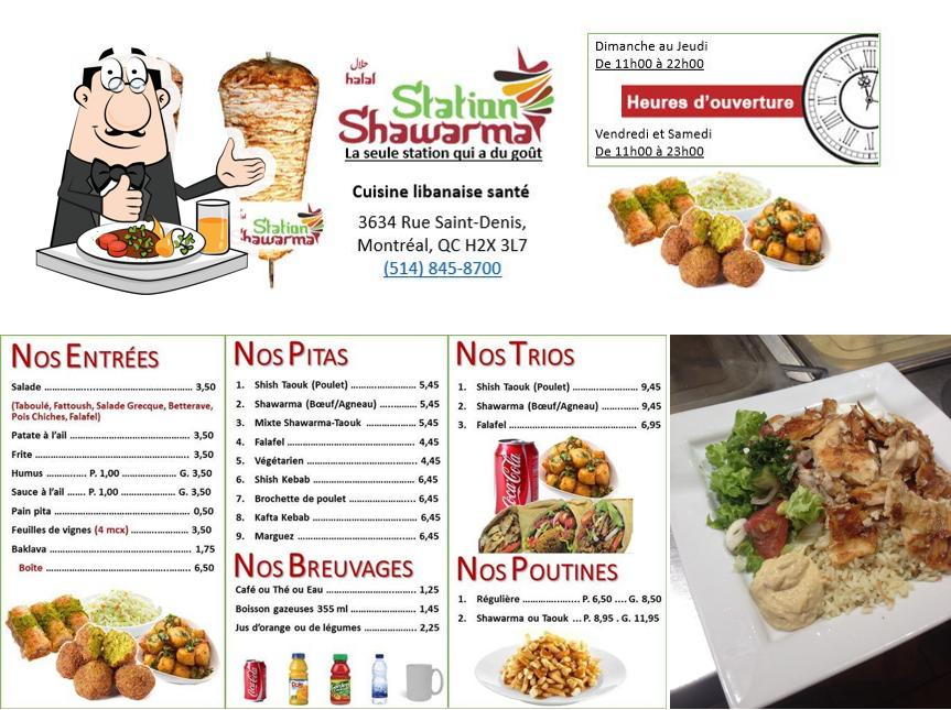 Shawarma Station, Montréal - Restaurant menu, prices and reviews