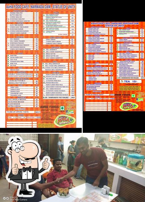 Aaha Food Cafe - Statue Of Unity, Sardar Sarovar Dam - Restaurant menu ...