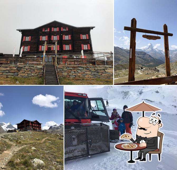 Fluhalp (Mountain Hut & Restaurant), Zermatt, Skigebiet Rothorn ...