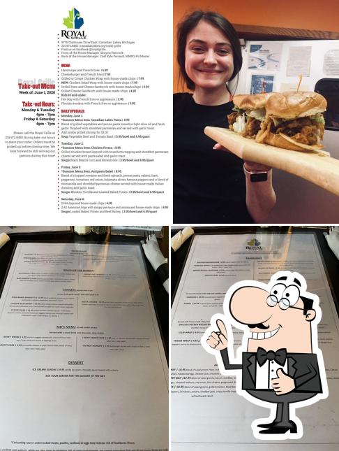 Carta de restaurante Royal Grille, Canadian Lakes - opiniones y ...