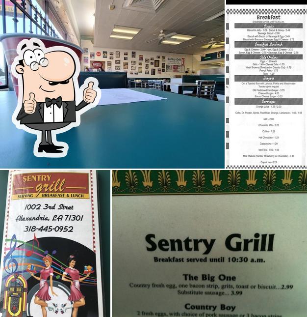 Menu of Sentry Grill restaurant, Alexandria - reviews and ratings