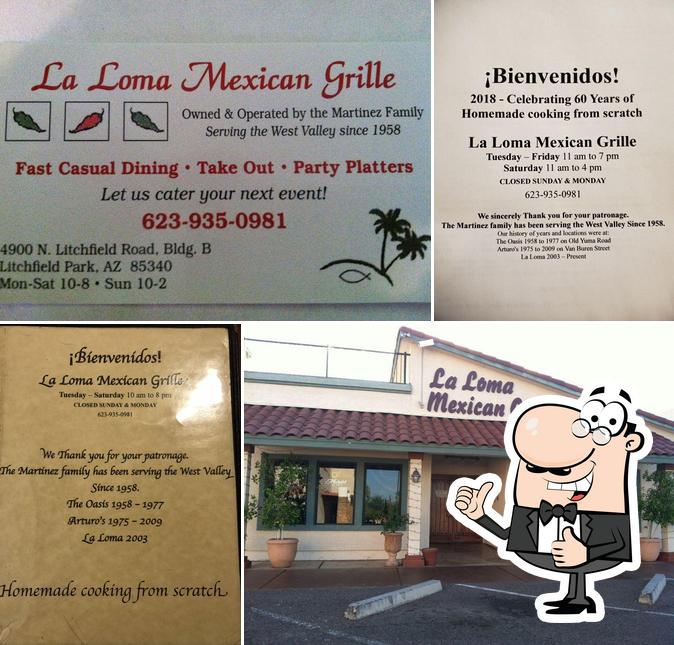 La Loma Mexican Grille, Litchfield Park - Restaurant menu, prices and ...