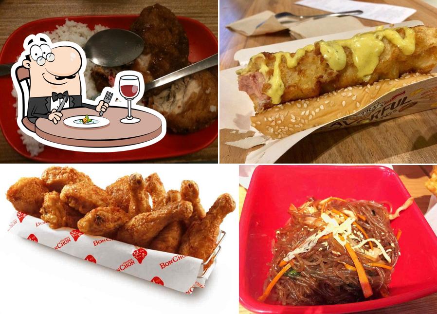 Bon chon Chicken restaurant, Quezon City, J239+WFW - Restaurant menu ...