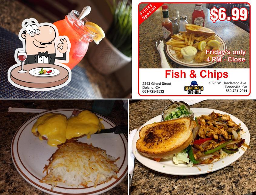 Generals Cafe & Grill in Porterville - Restaurant menu and reviews