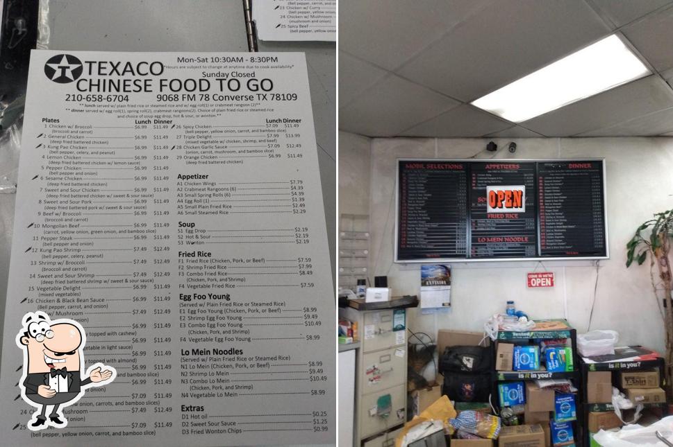 Texaco Chinese Food To Go in Converse - Restaurant menu and reviews