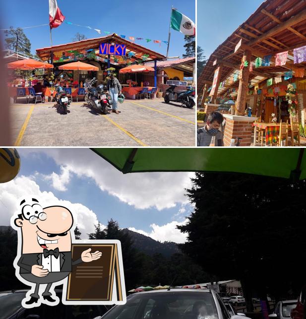 Restaurante "Cabaña Vicky", Lomas de Tepemecatl, Albergue Alpino Km 21. ...